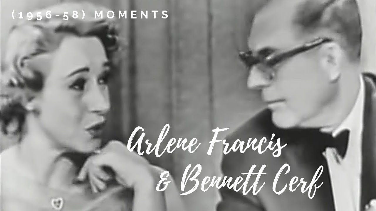 Arlene Francis & Bennett Cerf | What's my line? (1956-58) moments - YouTube