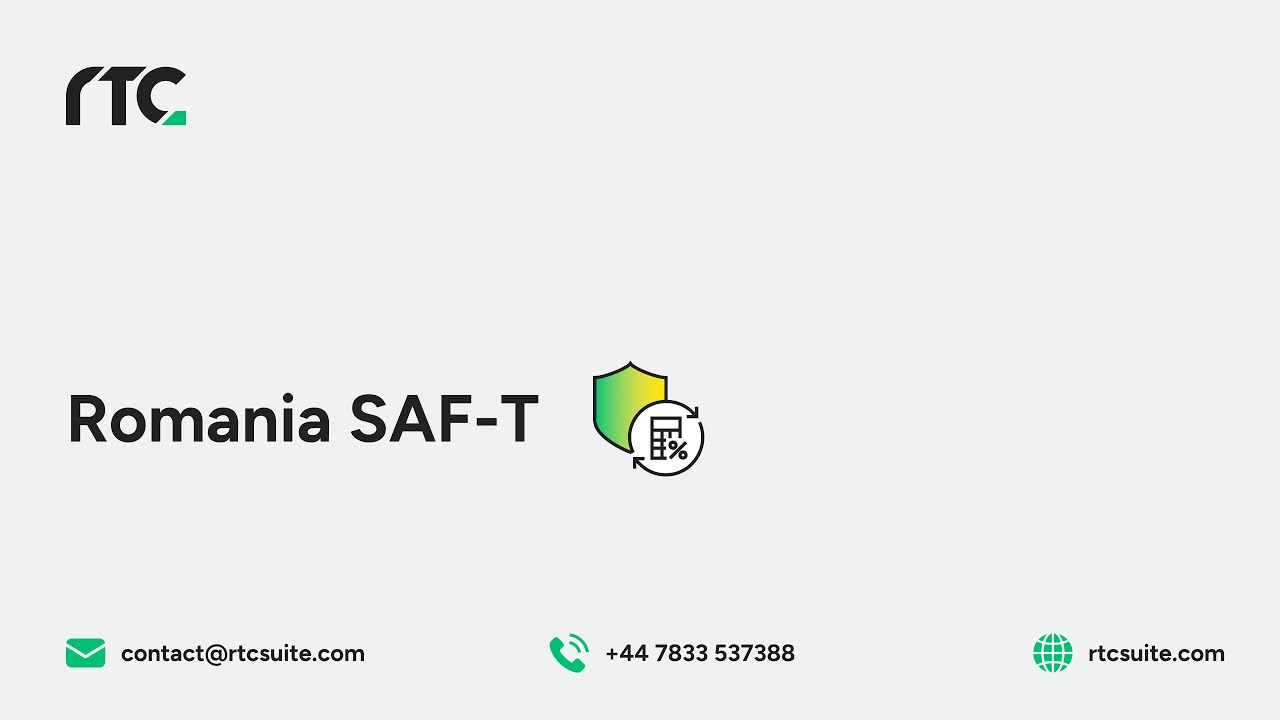 Romania SAF-T - RTC Suite Solution Demo - YouTube