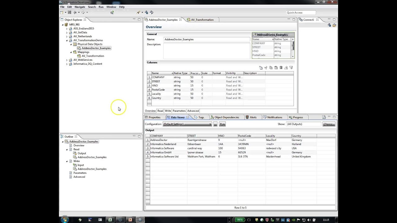 How to get started with the AV-transformation within Informatica 9.6.1 ...