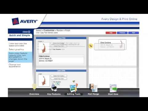 Avery Design Print Online - Free Online Software - YouTube