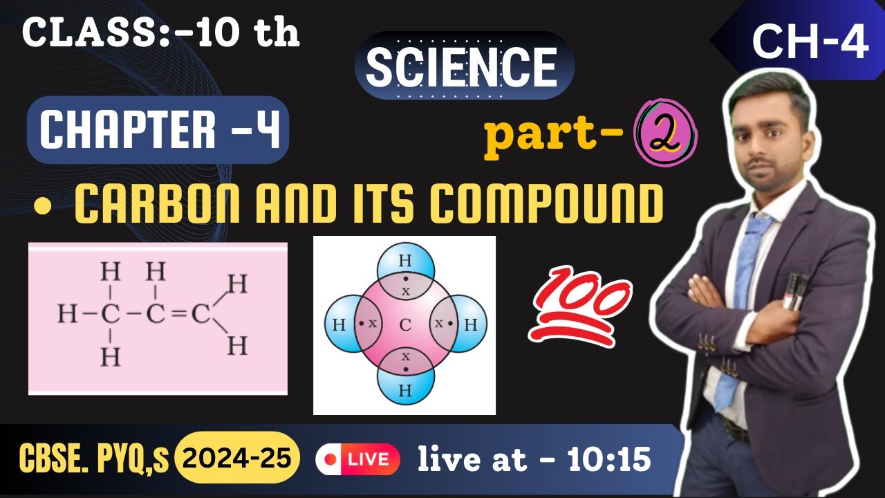( Part-2 ) Chapter-4 (carbon and its compound)👍one shot/class 10 th ...