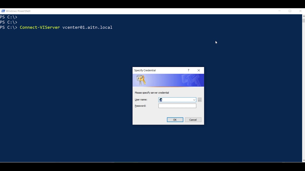 Vmware Powercli 003 Connect To Vcenter Server Lang Arabic Youtube