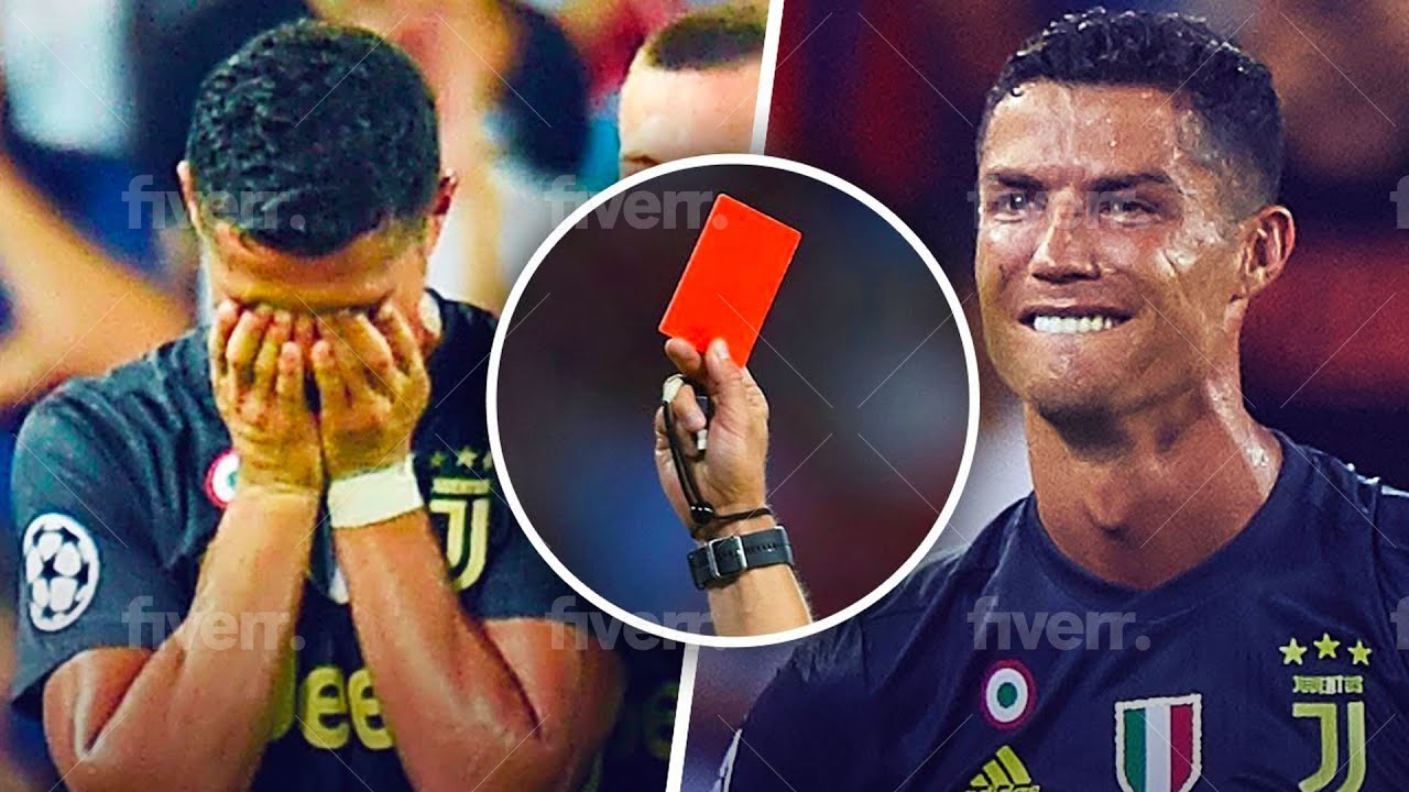 Funny moments in football Red Card, yellow card, white card - YouTube