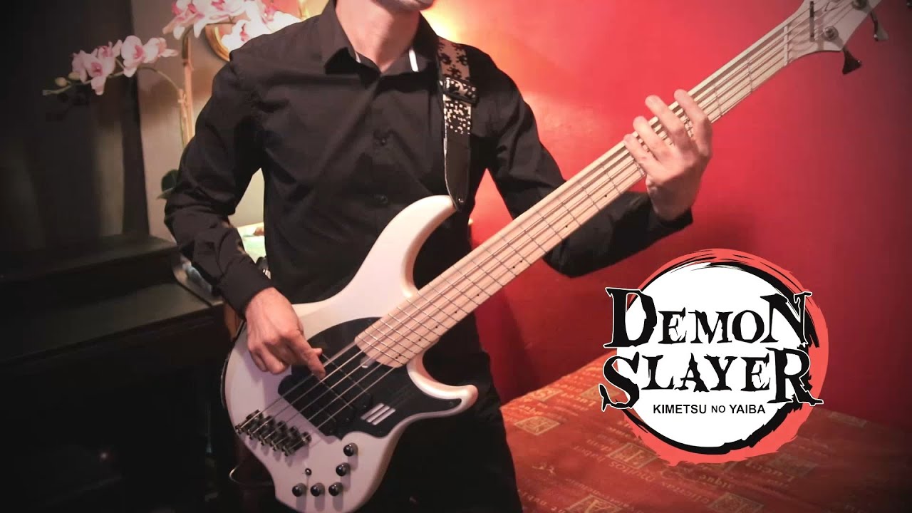 Demon Slayer: Kimetsu no Yaiba Op.1 LiSa "Gurenge" Bass Cover - YouTube