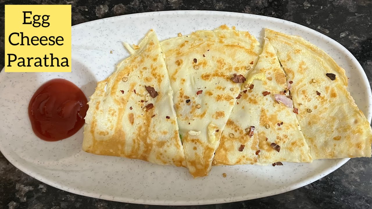 Egg Cheese Paratha Recipe|Easy Breakfast Recipe|Liquid Dough Paratha ...