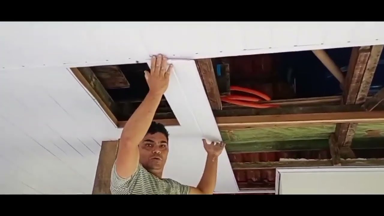 Como colocar forro de PVC / um dia bem divertido 😅 - YouTube