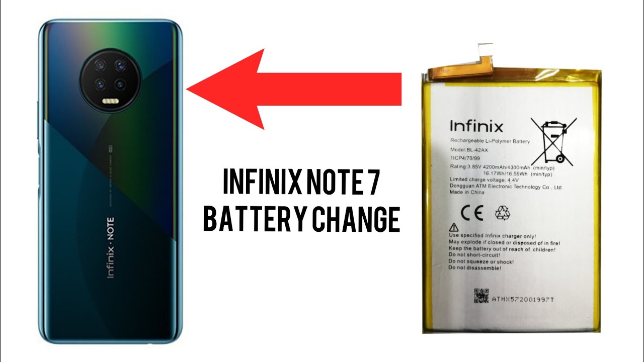Infinix Note 7 battery replacement | How to change infinix Note 7 ...