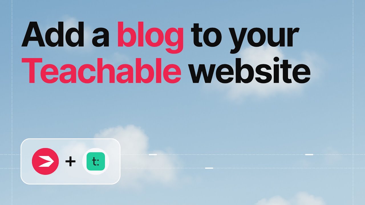 How to add a blog to a Teachable site with DropInBlog - YouTube