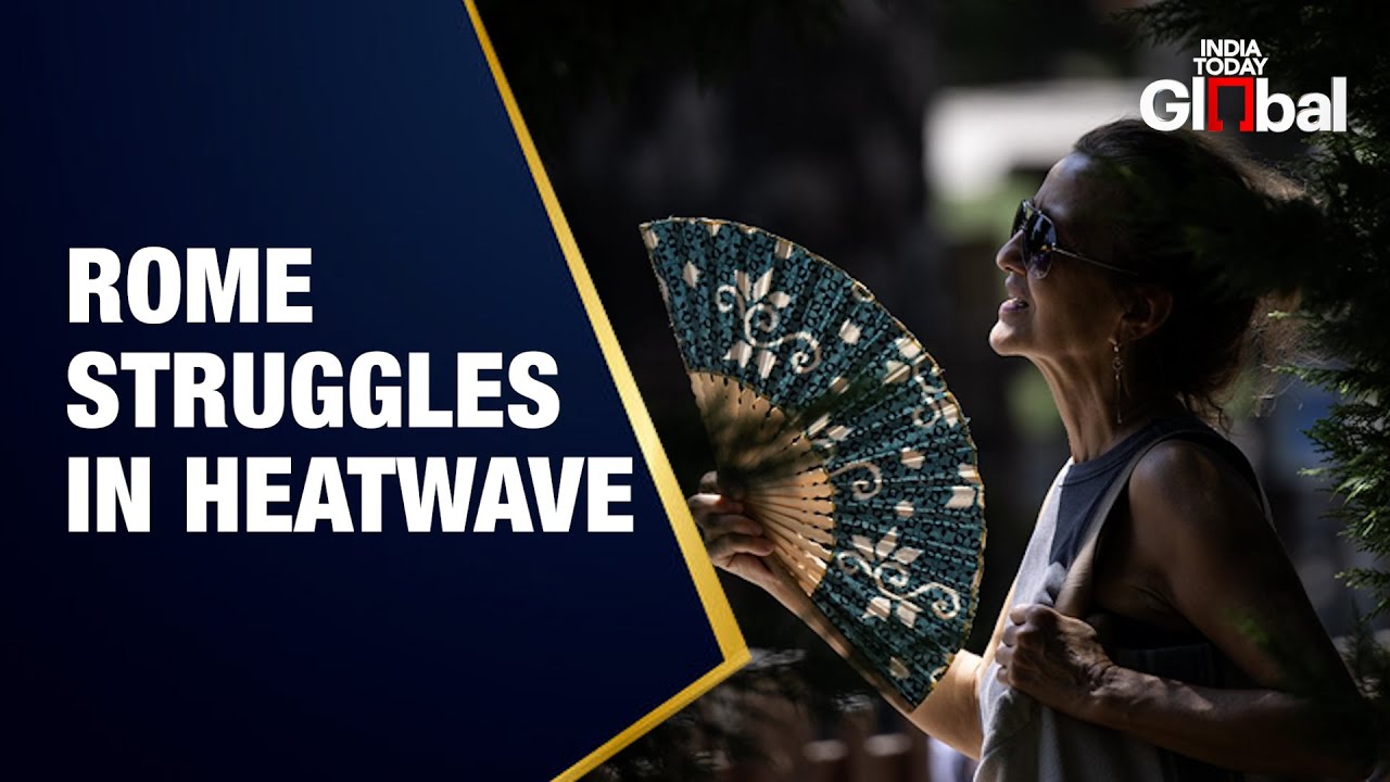 LIVE: Tourists and Locals Battle Intense Heatwave in Rome | Italy ...