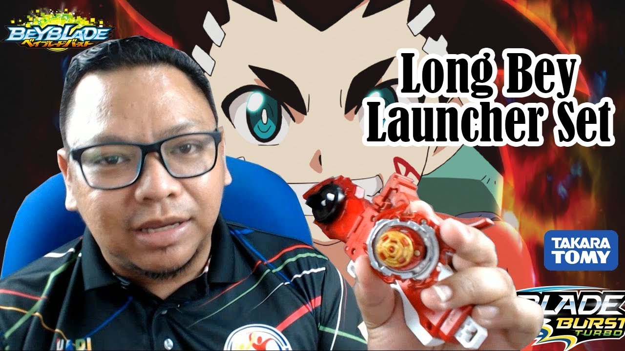 UNBOXING LONG BEY LAUNCHER SET (Z ACHILLIES) B-123 BEYBLADE BURST TURBO ...