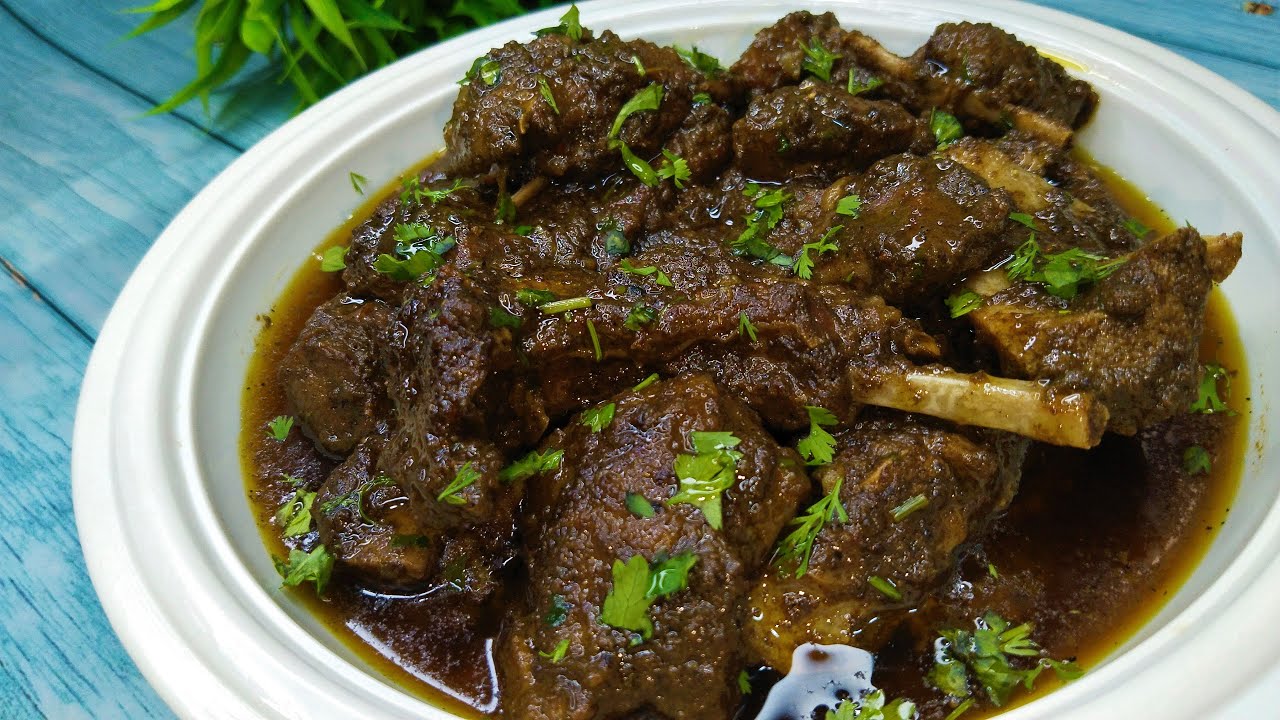 Kala Mutton Recipe | Black Mutton Maharashtrian Style | Village Style ...
