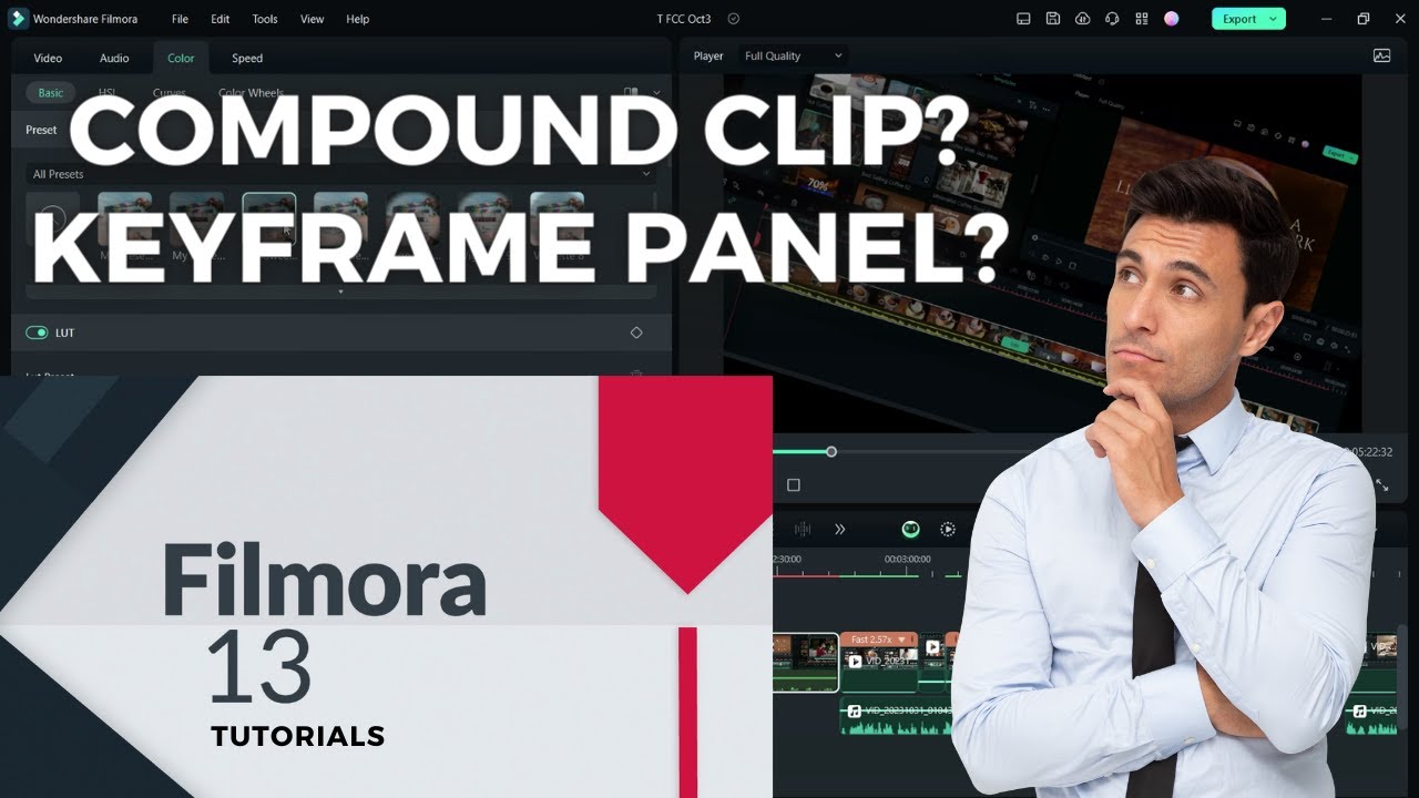 Filmora 13 new Features - Compound Clip & Keyframe Panel | How to Use? - YouTube