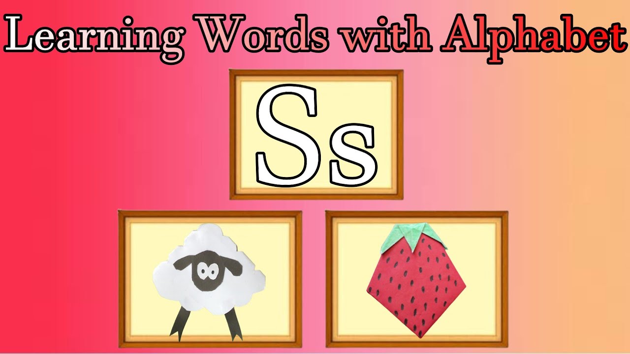 Learning Alphabet "S" with Crafts | Words with English Alphabets for ...