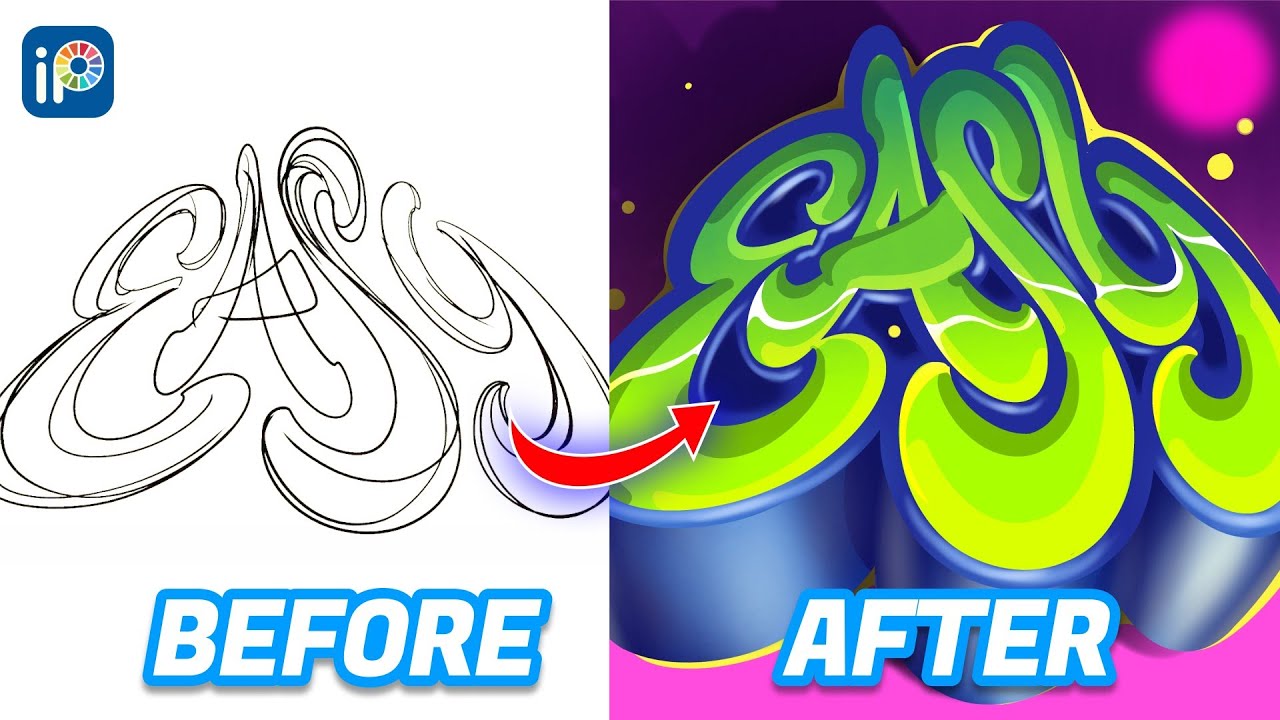 Digital Hand Lettering Process Made EASY - YouTube