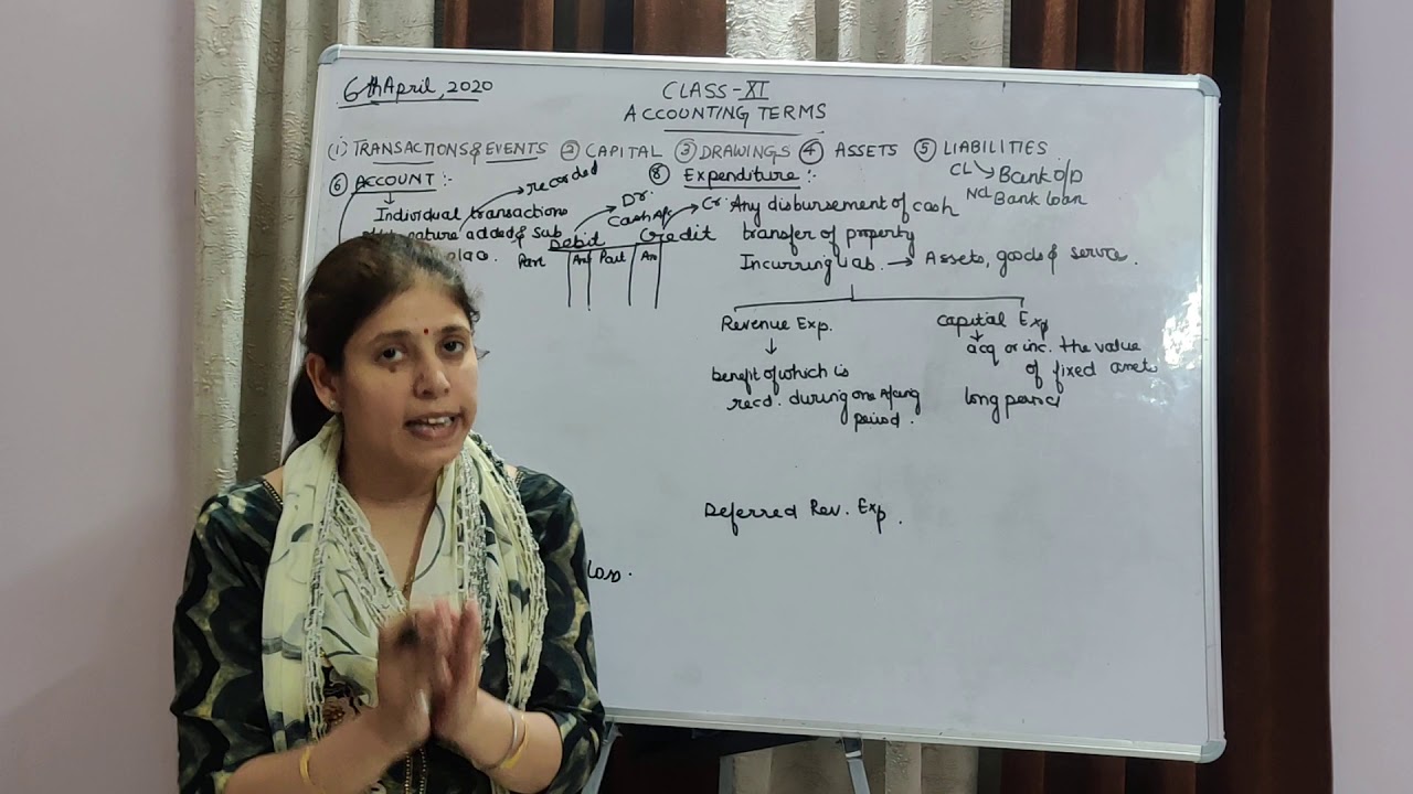 Apr. 06,2020 Class XI Accounting Terms Part II by Tanvi Grover ...