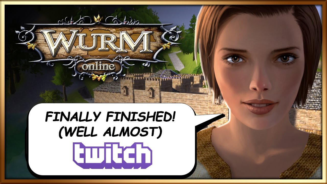 Finalizing my horse market castle in Wurm Online! - YouTube