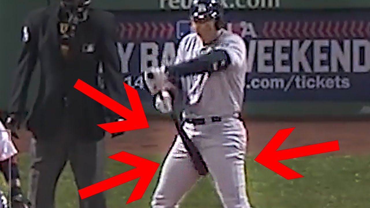 A Rod Dries Bat with Crotch, Hits Home Run - YouTube