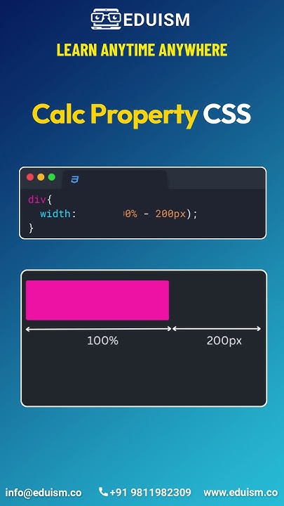Calc Property Css Css Coding Html Programminglanguage Websitedevelopment Cssbeginners Js