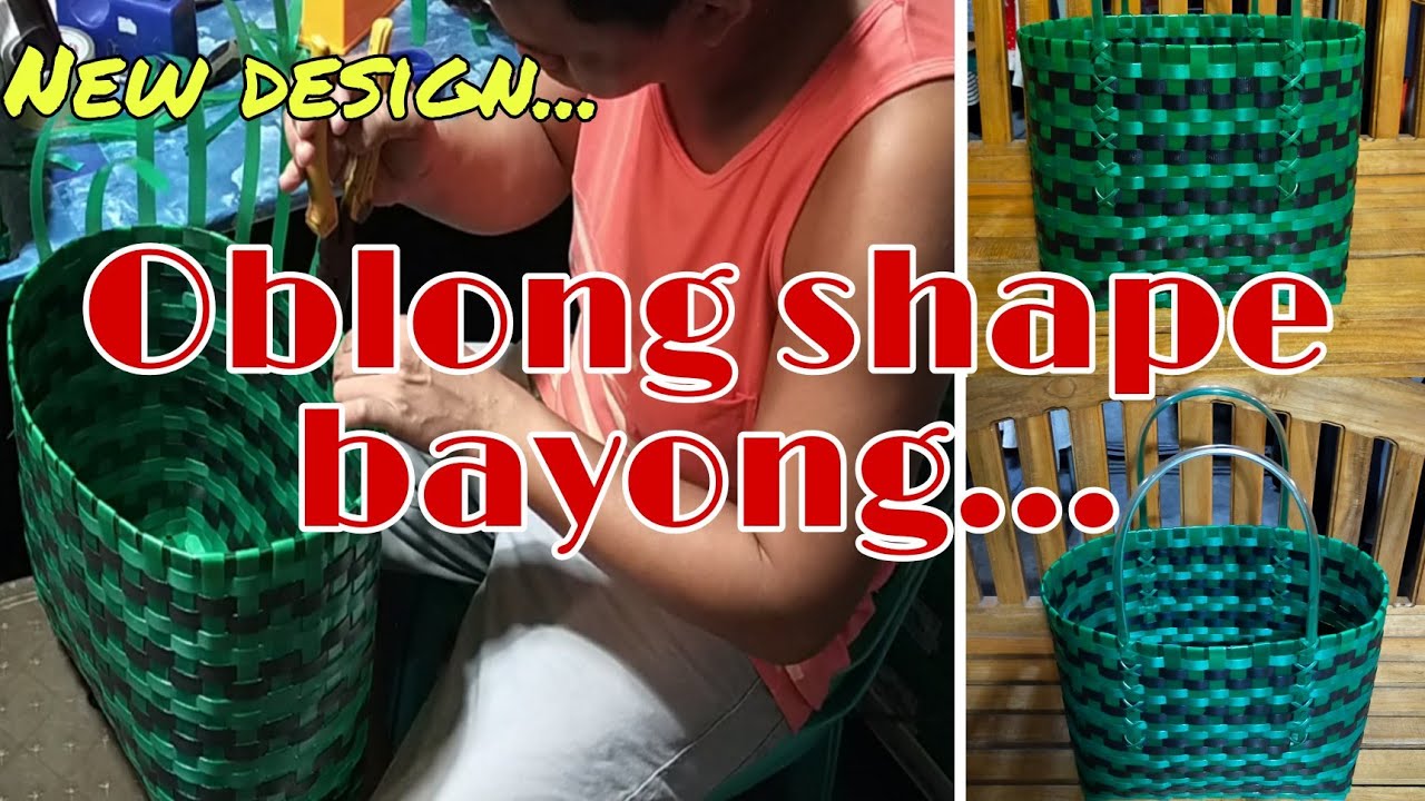 Paano gumawa ng oblong shape bayong... - YouTube
