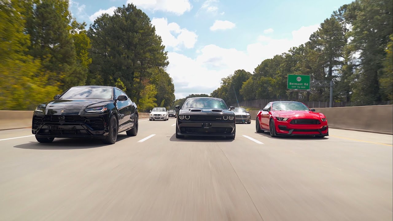 Brothers Cruise | Hellcat, Urus, Roush, and GT350 | 4K - YouTube