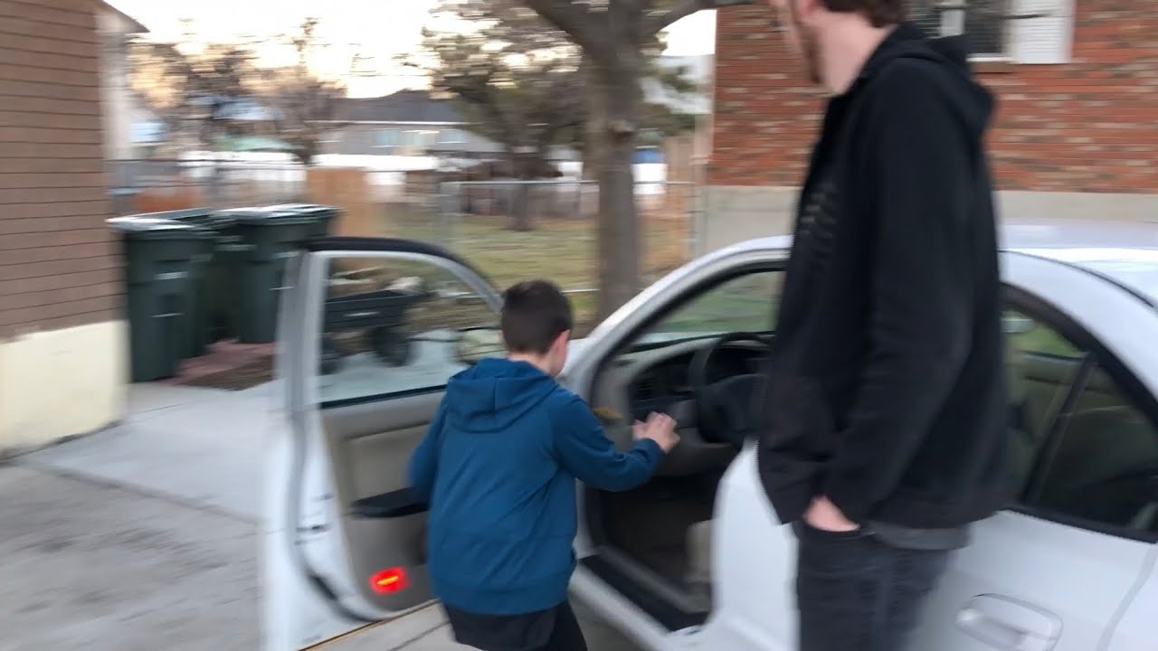 Kid Temper Tantrum Tries To Steal Daddy's Car Before He Sells It ...