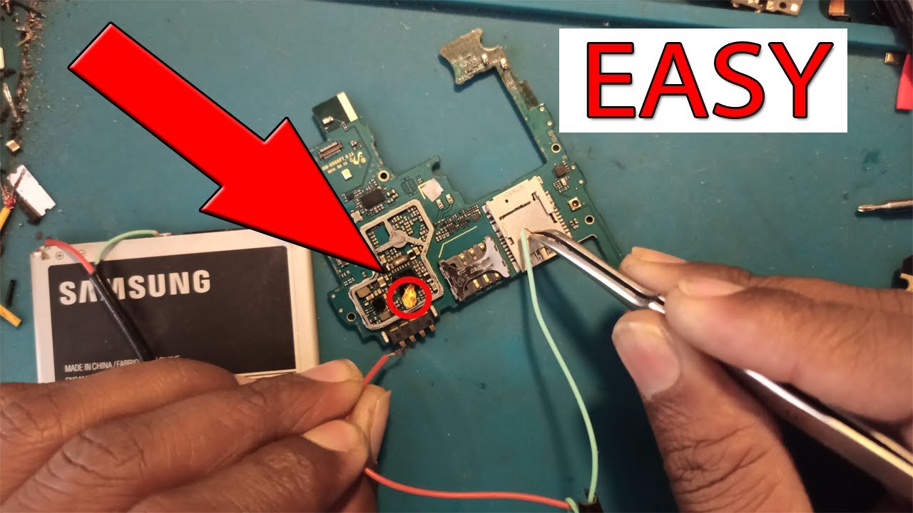 Samsung g550 Dead Solution | Remove short without short killer - YouTube