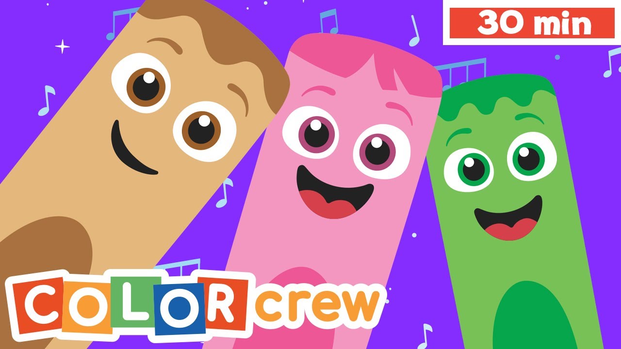 Toddler Learning Videos w Color Crew - 30 minutes | @BabyFirst Learn ...