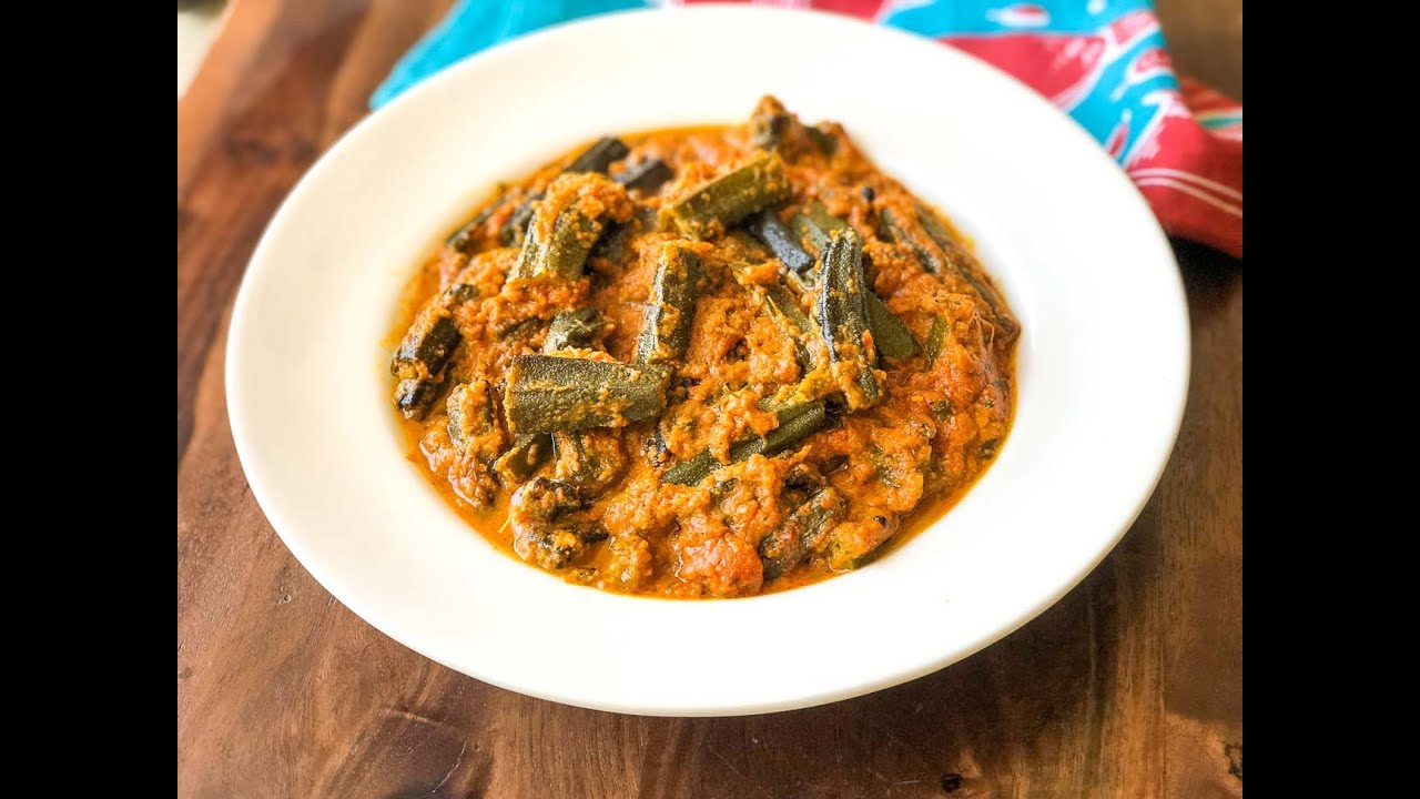 Spicy lady's finger curry ,bhindi recipe, pressure cooking, Lady Finger ...