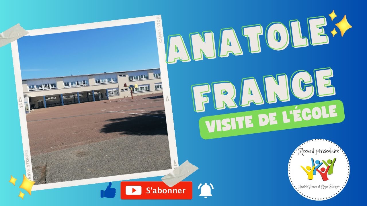 Visite de l'école Anatole France - YouTube