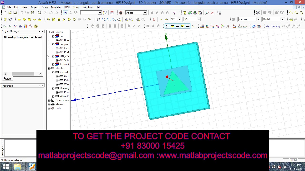 Matlab design for Microstrip Patch Antenna with triangular slits - YouTube