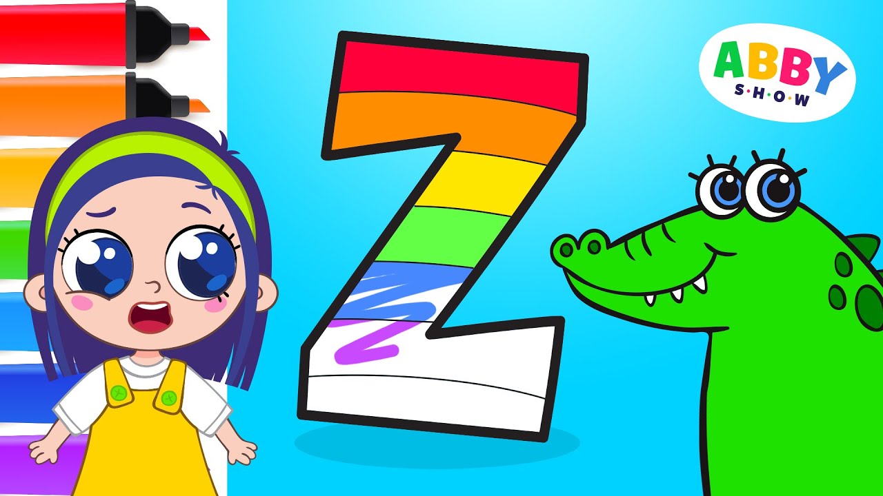 🌟 Letter Z ️ ABC Learning and Coloring for Kids 🎨 The Abby Show - YouTube