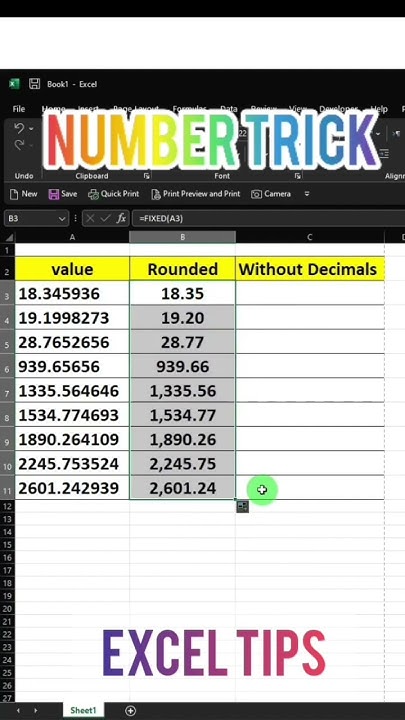 Number Trick 😨 in Excel #shortvideo #excel #computereducation #excelshortcuts #exceltips - YouTube