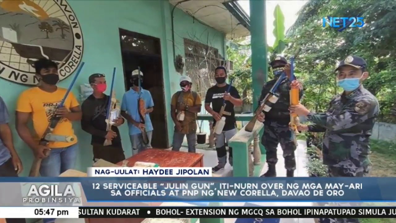12 serviceable "julin gun," itinurn-over sa mga opisyal at PNP ng New ...