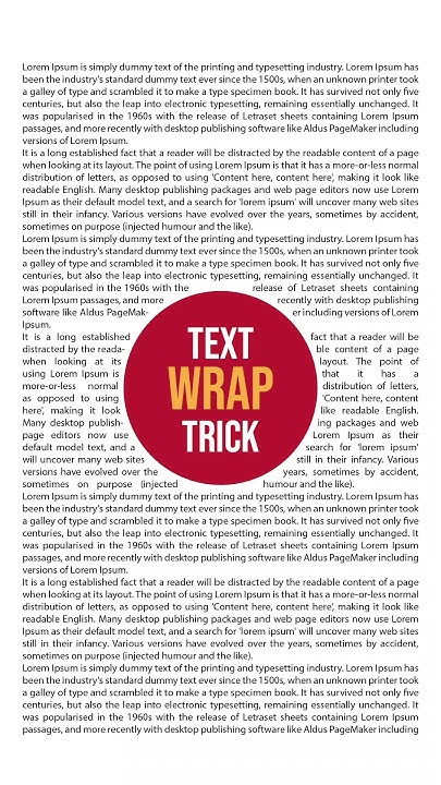 How to make text wrap in Adobe Illustrator - YouTube