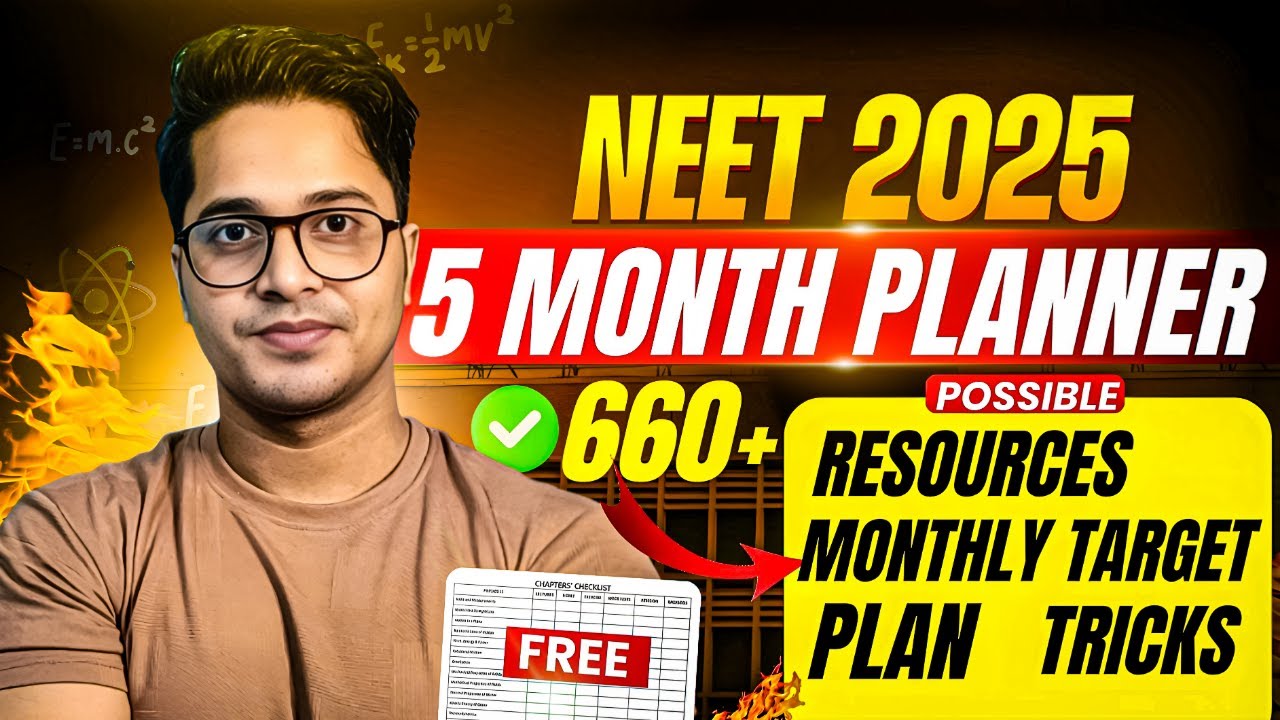 5 Months Planner for Neet 2025 | Is it Possible to Score 660+ in Neet ...