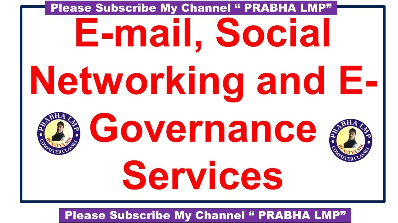 E-mail, Social Networking and E- Governance Services || What is email ...