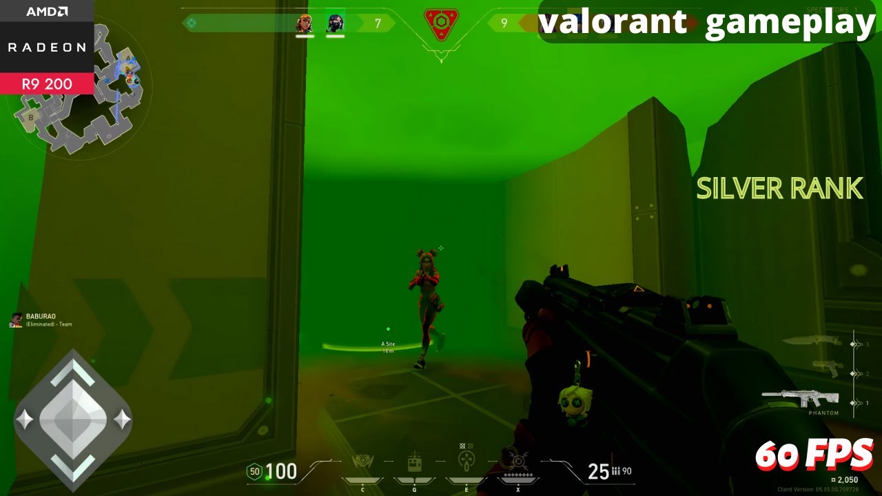 Valorant Silver Gameplay Valorant Highlights Amd Radeon 2Gb - YouTube