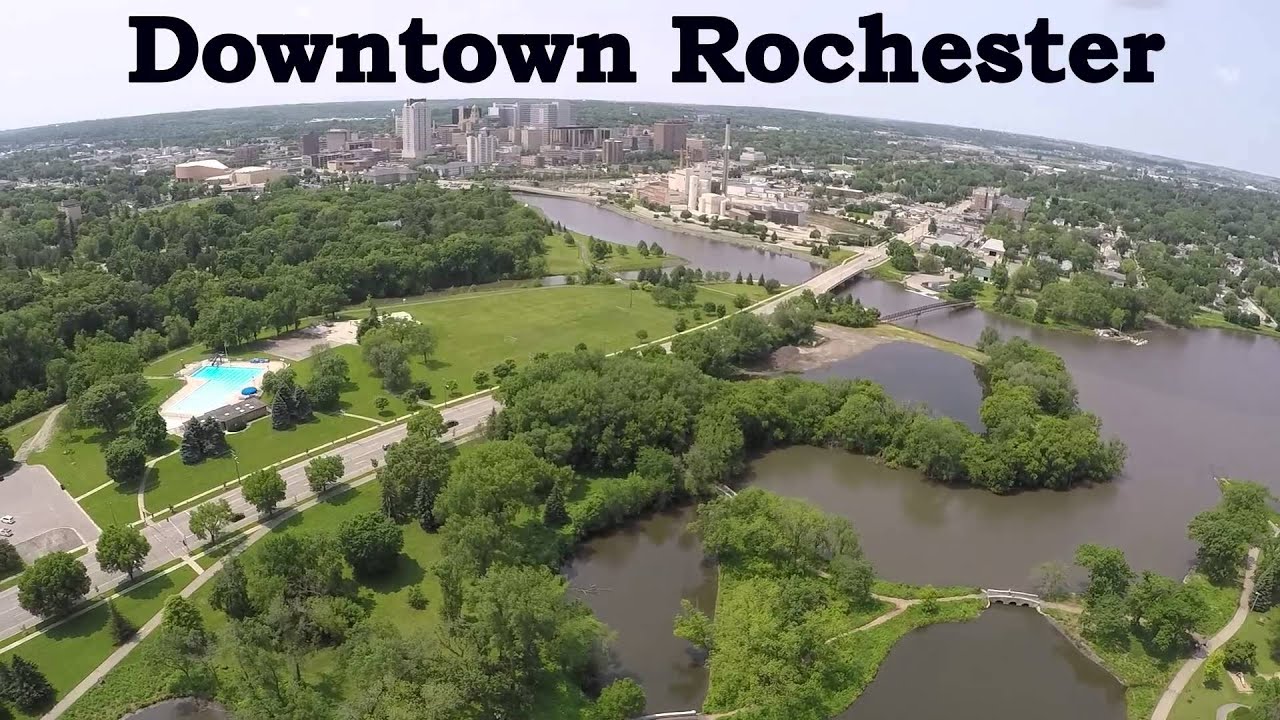 Bird's Eye View from Silver Lake Park in Rochester, MN - YouTube