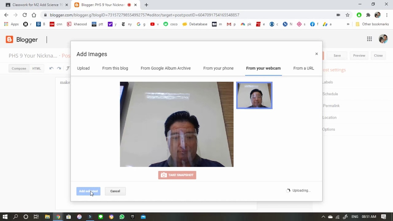 How to use the Camera on Blogger and Revert to Old Blogger - YouTube