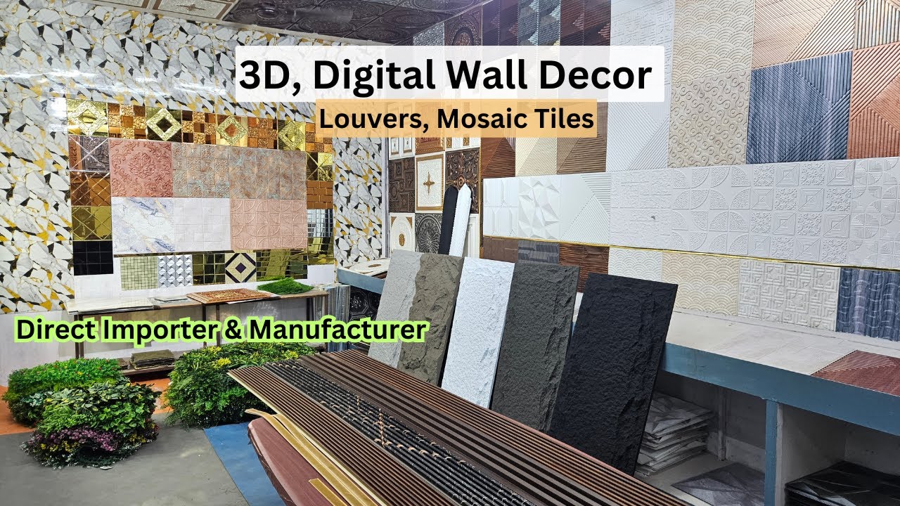 3D, Digital Wall Decor , Direct Manufacturer & Importer - YouTube