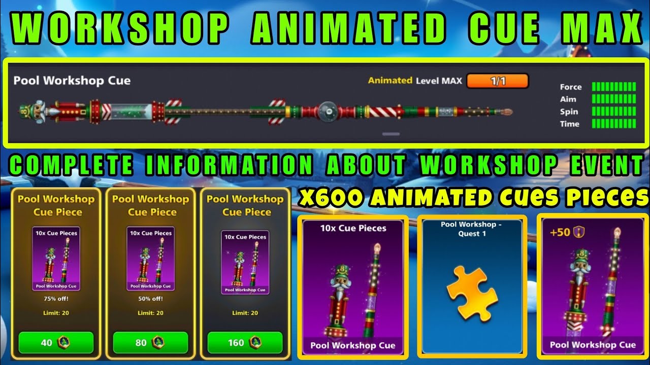 🔥 Free Workshop Animated Cue Max Trick - Free Workshop Tokens ...