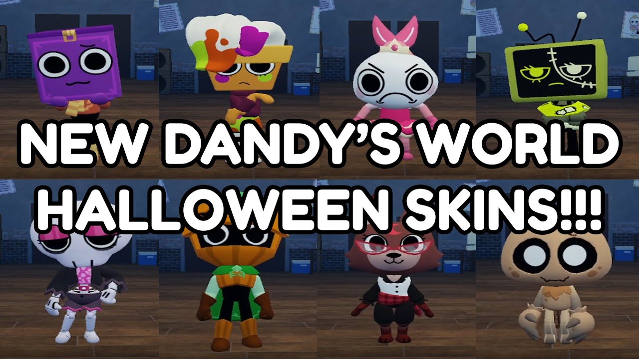 Showing Off The NEW Dandy's World Halloween Skins - YouTube