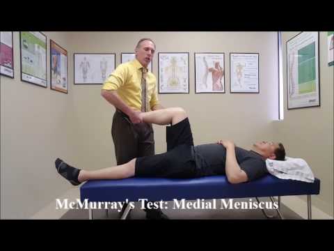 McMurray's Test - Medial Meniscus - YouTube