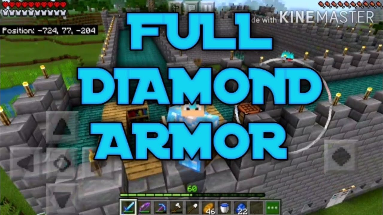 FINALLY FULL DIAMOND ARMOR!!!! - YouTube