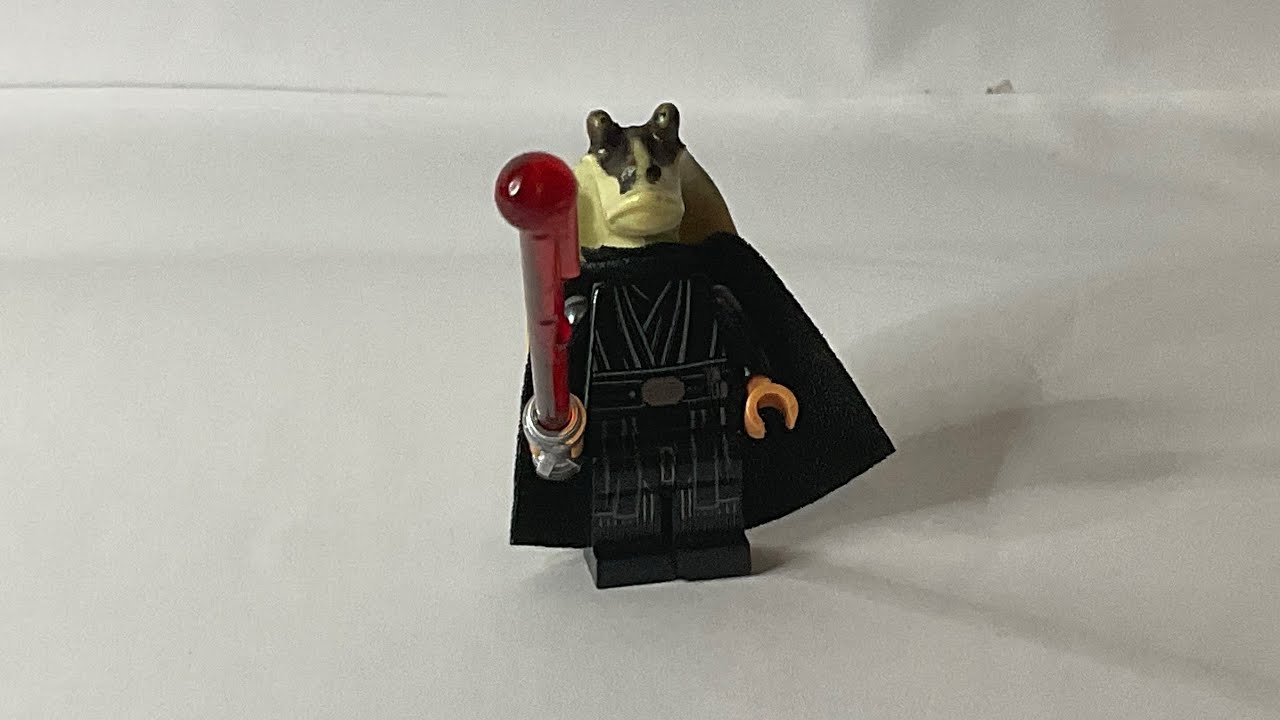 I made a Lego Darth jar jar mini figure! - YouTube