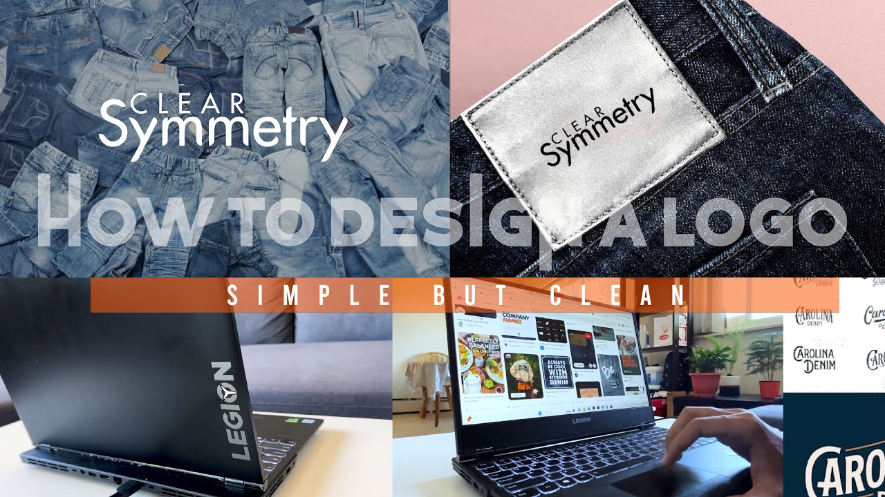 How to make Simple Logo for a Brand | START TO FINISH | Simple But ...