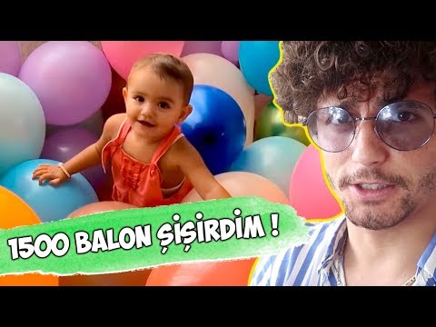 EVİ 1500 TANE BALONLA DOLDURMAK