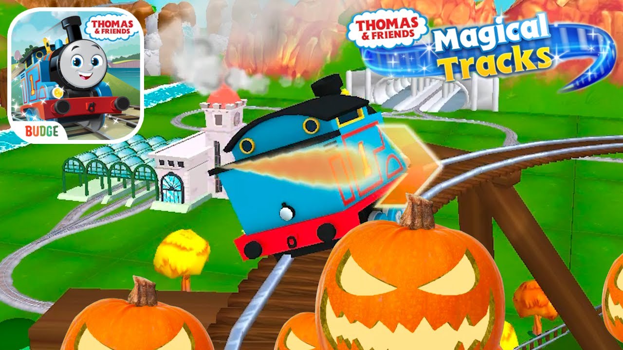 🚂🎃🎃 Thomas & Friends Magical Track #108 Thomas Escapes Coaster Mountain ...