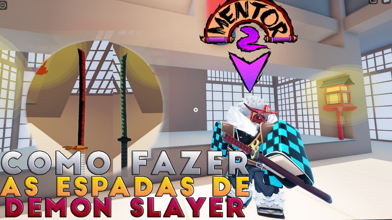 COMO FAZER ESPADAS DE DEMON SLAYER NO SHINDO! - YouTube