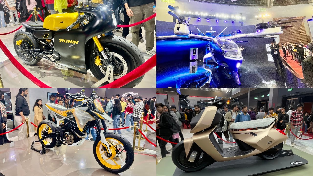 TVS RTSX and TVS Ronin ! Future of tvs Bikes and Flying Taxi at Bharat ...